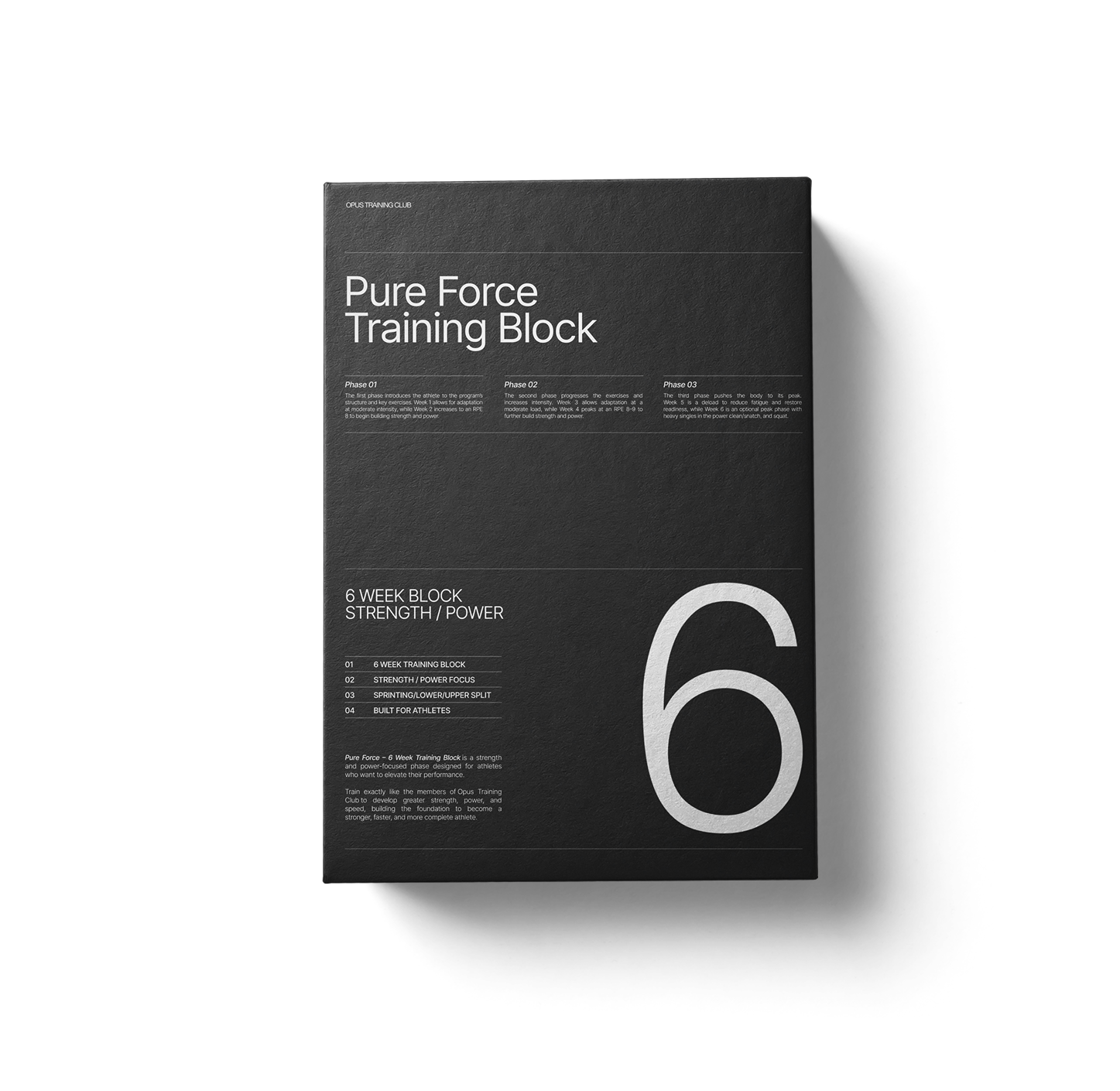 Pure Force - 6 Week Training Block – OPUS ATHLETIC